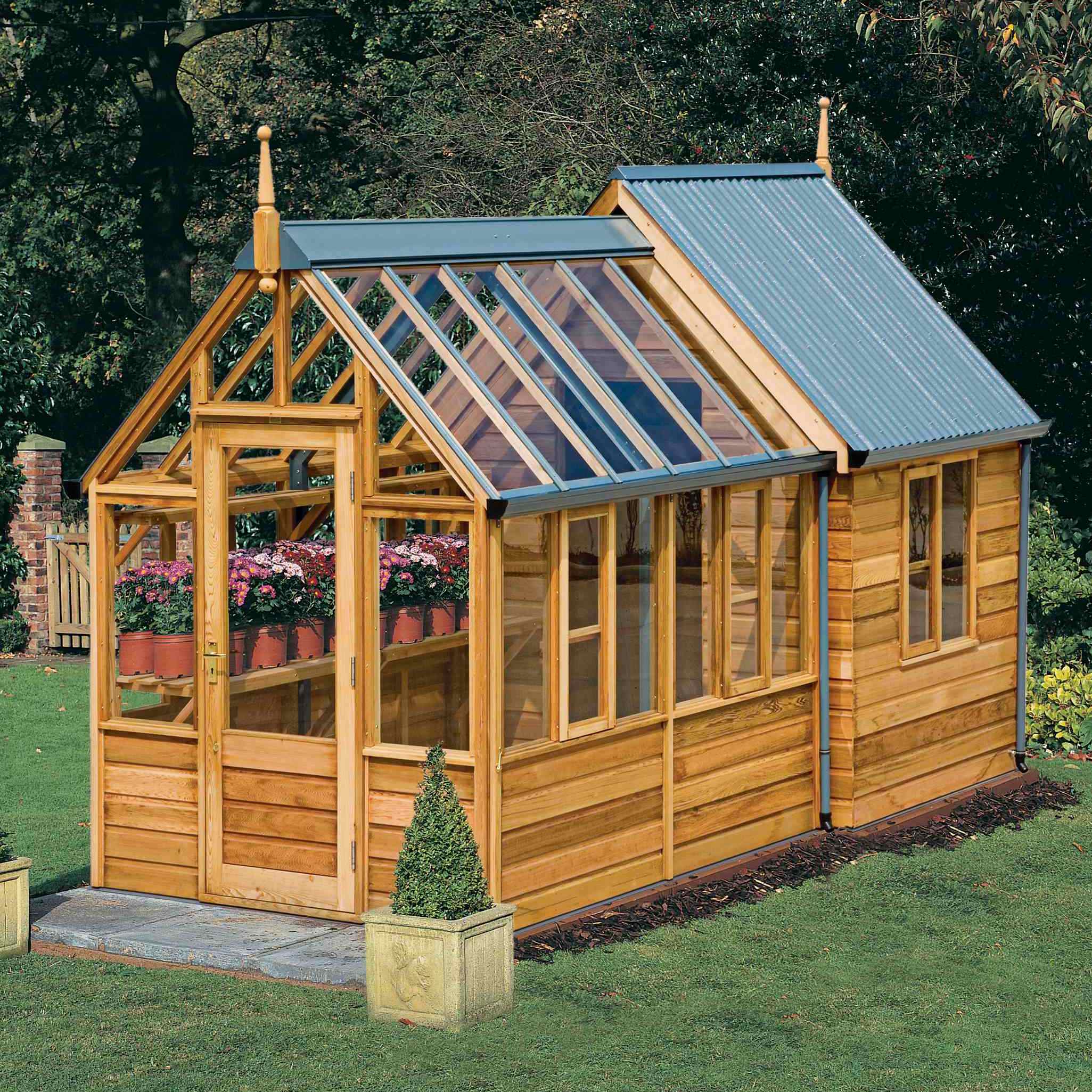Serres de jardin anglaise en bois Gabriel Ash – Collection RHS | Lionel ...